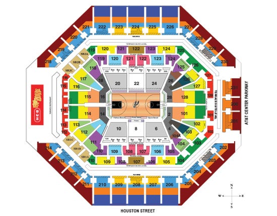 Seating Charts | Frost Bank Center